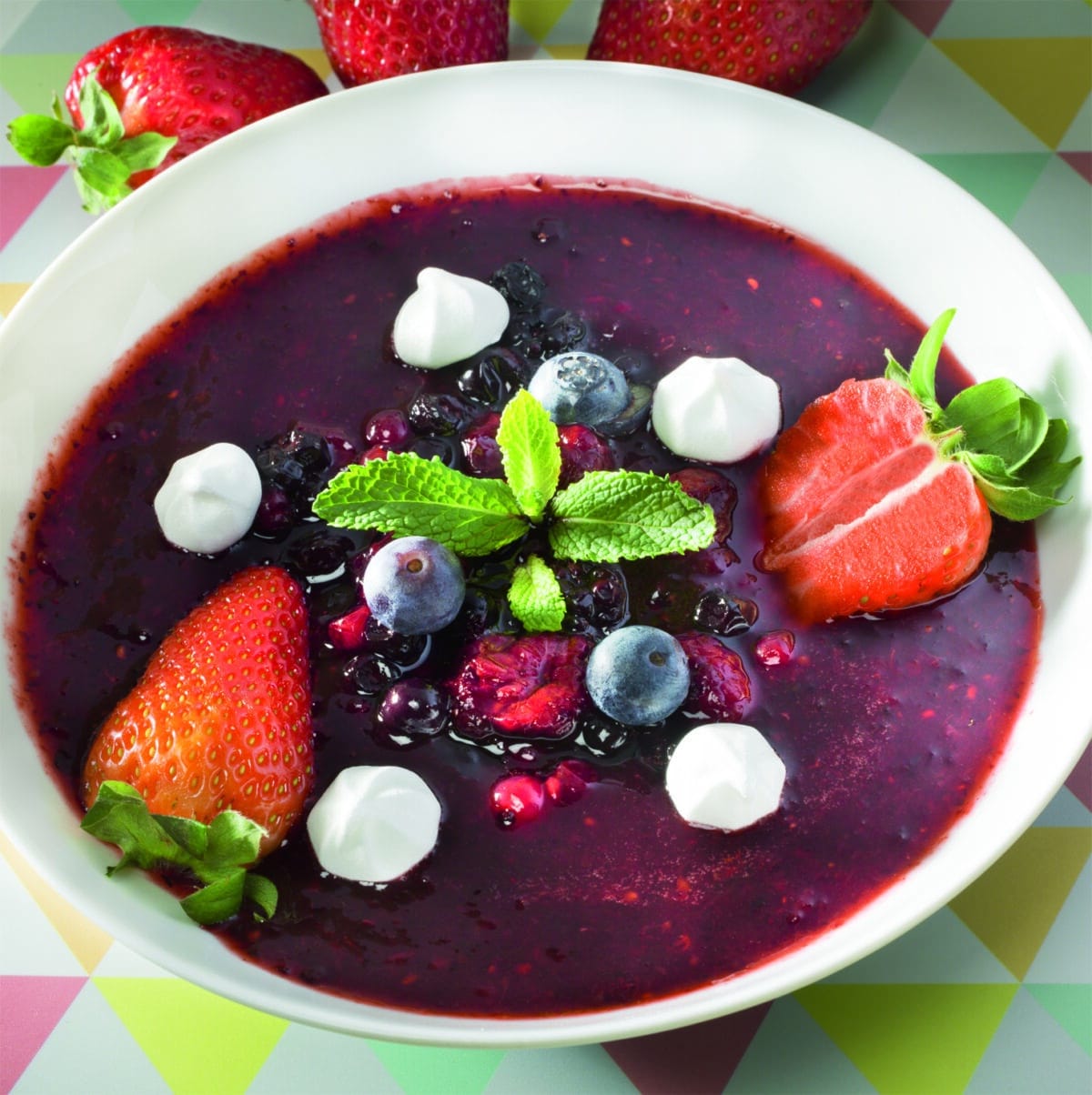Recette de Soupe de fruits rouges - Gastronomie Hauts-de-France